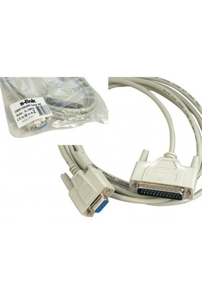 S-Link Sl-Db925 S-Lınk Db9f To Db25m 9C+A 28Awg 2M Rs232 Kablosu S-Link Sl-Db925 S-Lınk Db9f To Db25m 9C+A 28Awg 2M Rs232 Kablosu
