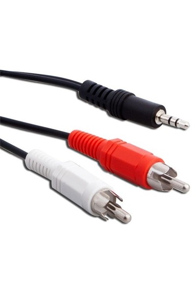 S-Link Sl-872 S-Lınk 3 Metre 3.5Mm 2-Rca 2-Rca Ses Kablosu (F/M)