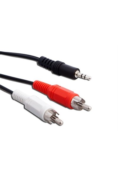 S-Link Sl-875 S-Lınk 5 Metre 3.5Mm 2-Rca 2-Rca Ses Kablosu (M/M)