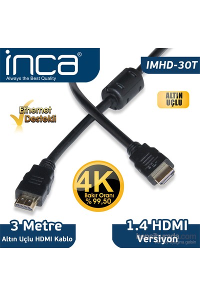 Inca IMHD-30T 3M 1,4 V 3D HDMI HDMI Kablo