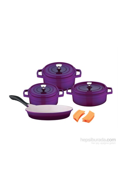 Emsan Duracast Seramik 9 Parça Tencere Takımı