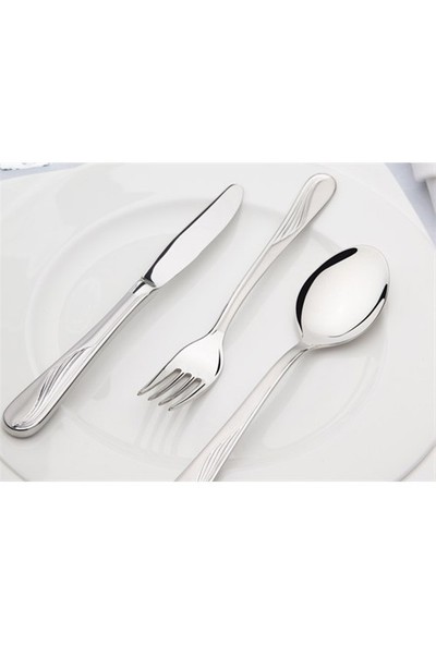 Nehir-İmran 12 Li Kuşkanadı Model Tatlı Çatal