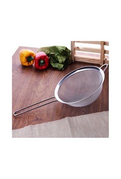 LoveQ Metal Büyük Tek Saplı Süzgeç 20Cm