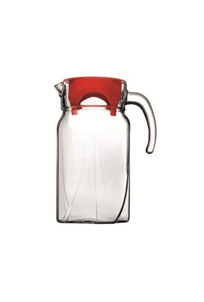 Paşabahçe Luna Sürahi Kırmızı Kapaklı