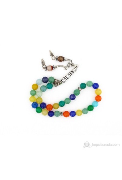 Pipsan TSMIXAK Karışık renkli Akik Taş Tespih Pipsan TSMIXAK Karışık renkli Akik Taş Tespih