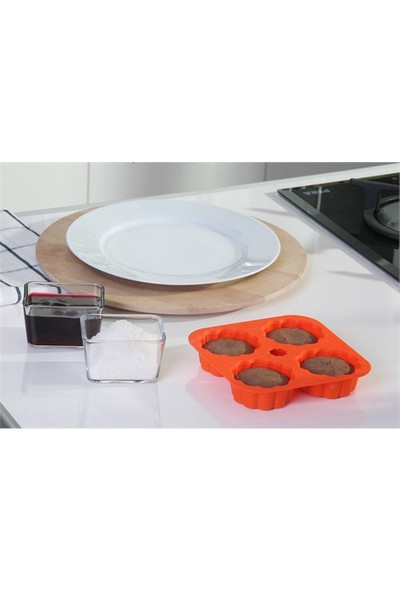 Softbowl Silikon Ürünler 4Lü Papatya Mafin (S118)