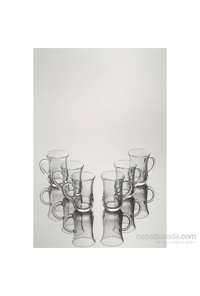 Paşabahçe Keyif Kulplu Çay Bardağı 6'lı Set