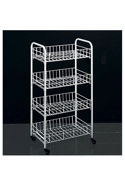 Metaltex Firenze 4 Katlı Mobil Raf