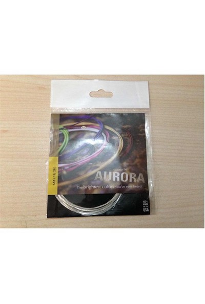 Kısa Sap Saz Teli Aurora Beyaz Bam Tel 018