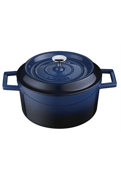 Lava Yuvarlak Tencere -Çap(Ø)20 cm. Mavi Lava Yuvarlak Tencere -Çap(Ø)20 cm. Mavi