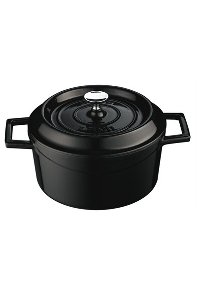 Lava Yuvarlak Tencere -Çap(Ø)20 cm. Siyah