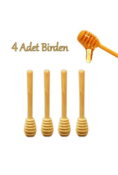 Evo Ahşap Bal Kaşığı 4 Adet
