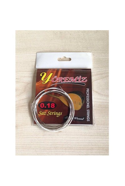 Saz Teli Kısa Sap Beyaz Bam 0,18 - Y018B