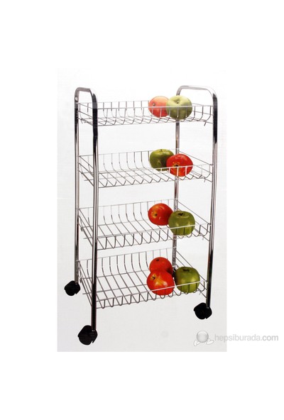 Fidex Home Metal 4 Katlı Diktörtgen Sebzelik