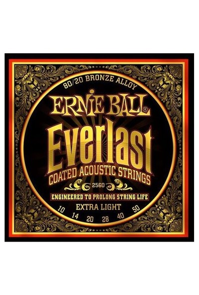 Ernie Ball P02560 10-50 Coated Akustik Gitar Teli Ernie Ball P02560 10-50 Coated Akustik Gitar Teli
