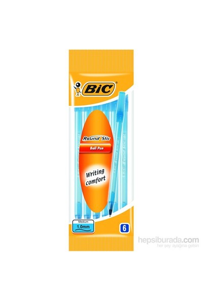 Bic Round Stick Tukenmez Mavi 6'lı Pş.