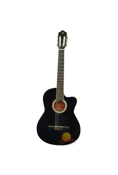 Barcelona Lc 3900 Ceq Bk Elektro Klasik Gitar