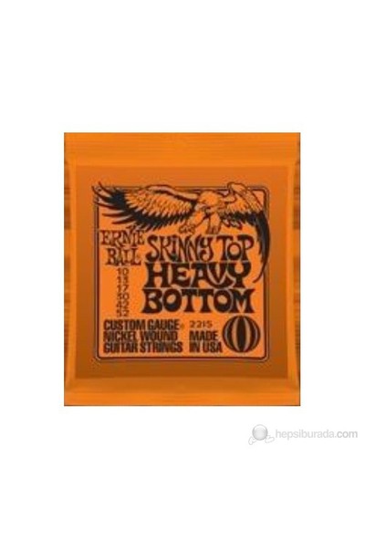 Ernie Ball 2215 Skinny Top Heavy Bottom Nickel Wound .010 - .052 Tel Seti Ernie Ball 2215 Skinny Top Heavy Bottom Nickel Wound .010 - .052 Tel Seti