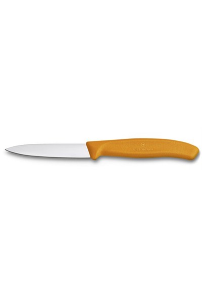 Victorinox 8Cm Soyma Bıçağı (Düz Ağızlı) - Turuncu Victorinox 8Cm Soyma Bıçağı (Düz Ağızlı) - Turuncu