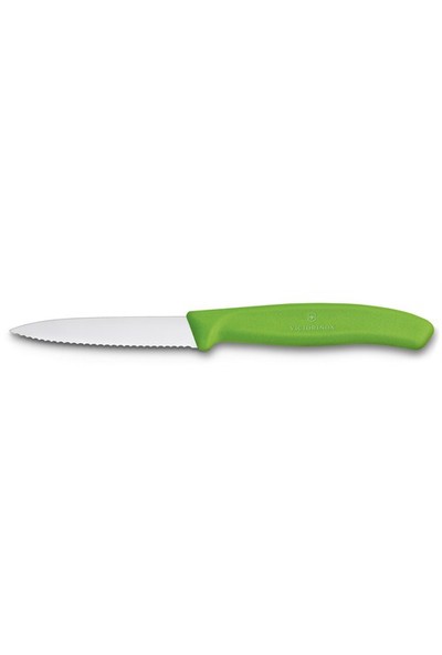 Victorinox 8Cm Soyma Bıçağı (Testere Ağızlı) - Yeşil Victorinox 8Cm Soyma Bıçağı (Testere Ağızlı) - Yeşil
