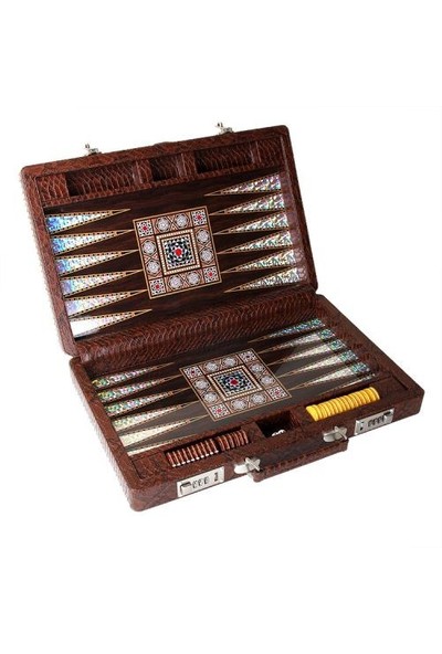 Star Lüx Deri Çantalı Elit Tavla - Kilit Mekanizmalı Star Lüx Deri Çantalı Elit Tavla - Kilit Mekanizmalı