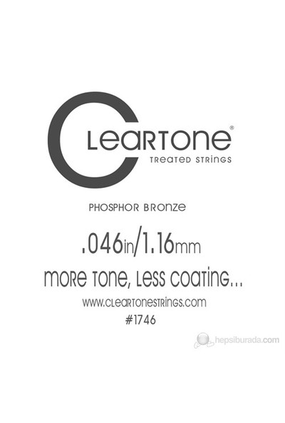 Cleartone Acoustic Phos-Bronze (.046) Emp Akustik Gitar Teli Cleartone Acoustic Phos-Bronze (.046) Emp Akustik Gitar Teli
