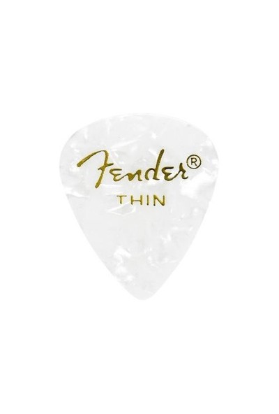 Fender 351 Shape Picks, Thin, 12 Pack, White Picks Fender 351 Shape Picks, Thin, 12 Pack, White Picks