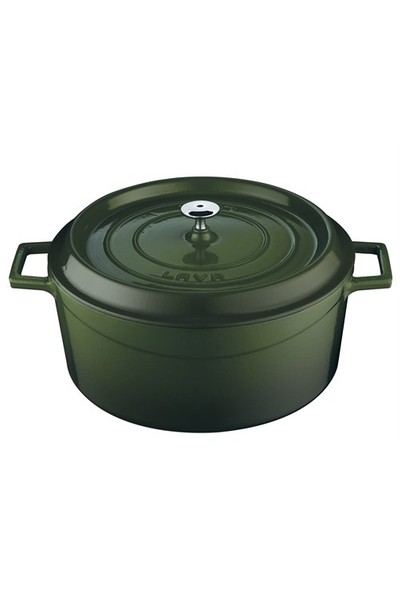 Lava Yuvarlak Tencere -Çap(Ø)28 cm. Yeşil Lava Yuvarlak Tencere -Çap(Ø)28 cm. Yeşil