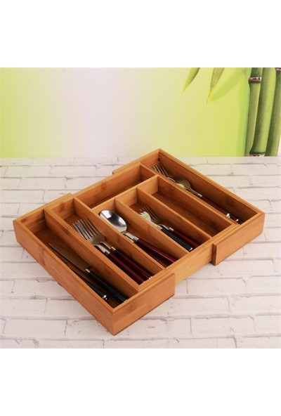 İhouse20011 Bambu Çekmece İçi Kaşıklık Bambu