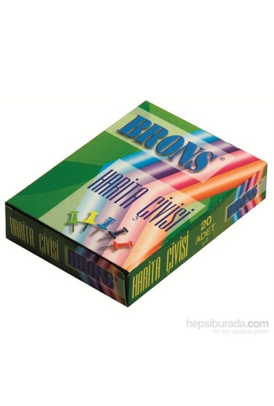 Brons Harita Çivisi Renkli Br-357