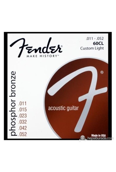 Fender 60Cl Ph0Sphor Bronze 1150 Akustik Gitar Teli Fender 60Cl Ph0Sphor Bronze 1150 Akustik Gitar Teli