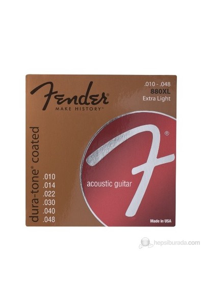 Fender Dura-Tone Coated, 80/20 Acoustic Guitar Str Fender Dura-Tone Coated, 80/20 Acoustic Guitar Str