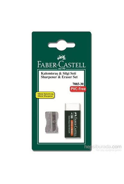 Faber-Castell Metal Kalemtraş + Silgi Seti Faber-Castell Metal Kalemtraş + Silgi Seti