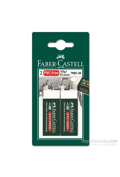 Faber-Castell 2 Plastik Silgi 7085/20 - Beyaz (5500188520) Faber-Castell 2 Plastik Silgi 7085/20 - Beyaz (5500188520)