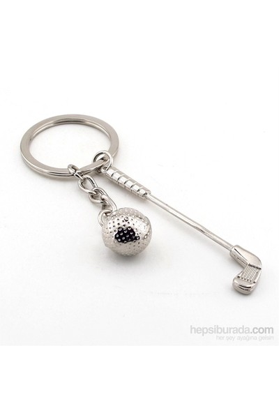 Solfera Golf Sopası Ve Topu Metal Anahtalık Kc604