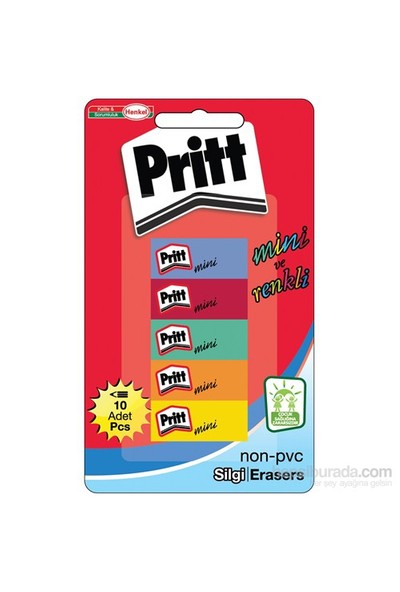 Pritt Mini Silgi 10'lu Blister Pritt Mini Silgi 10'lu Blister