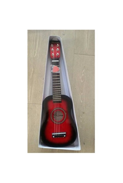 Çocuk Gitarı Ahşap Kırmızı Çocuk Gitarı Ahşap Kırmızı
