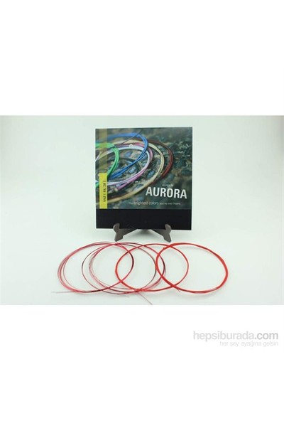 Aurora Kırmızı Saz Teli 0,18 Kısa Sap
