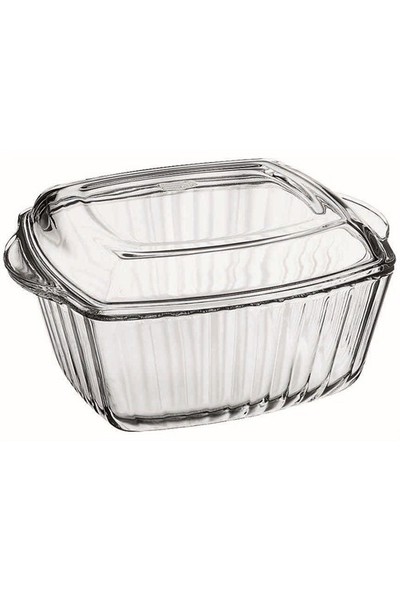 Paşabahçe Borcam Kare Tencere Kapaklı