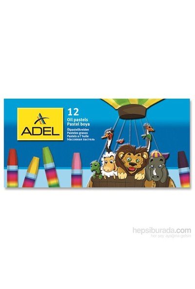 Adel Karton Kutu Pastel Boya 12 Renk (4280837000)