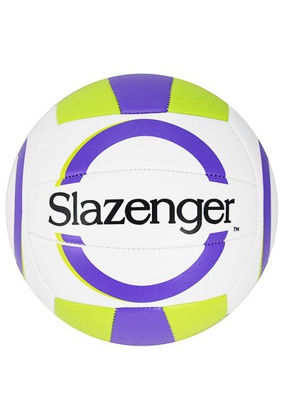 Slazenger 5 No Dikişli Voleybol Topu Mor Yeşil