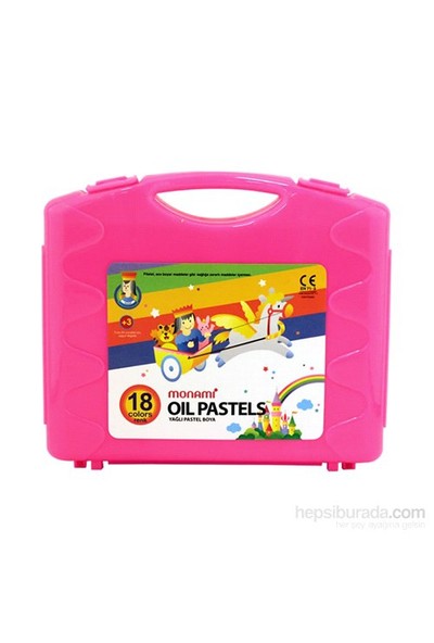 Monami 18 Renk Pastel Boya - Pembe Kutu