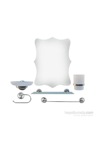 İpekel 6 Parça Ayna Takımı Krom