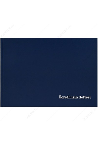 Marka Yıllık Ücretli İzin Defteri Ciltli 96 Yaprak