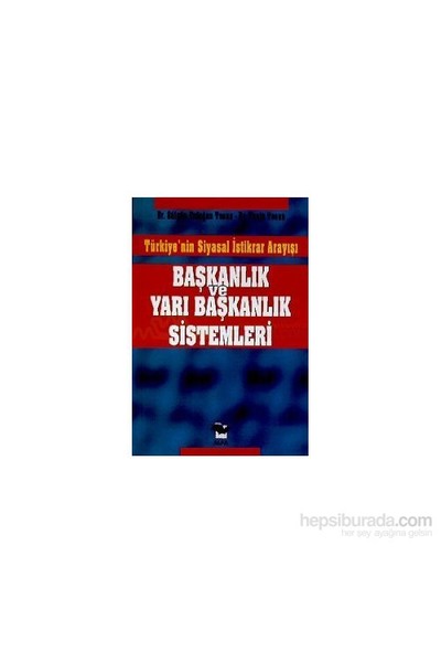 Başkanlık Ve Yarı Baş Sistemleri-Gülgün Erdoğan Tosun