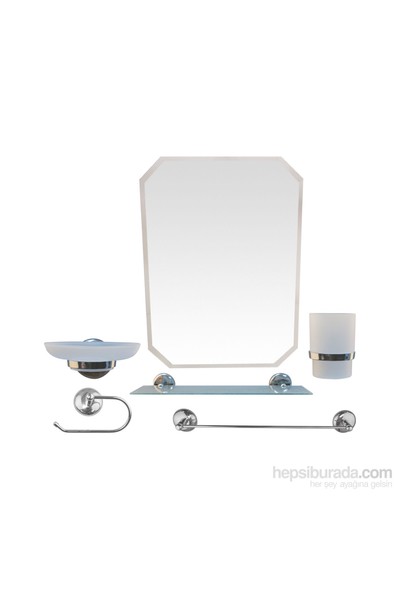 İpekel 6 Parça Ayna Takımı Krom