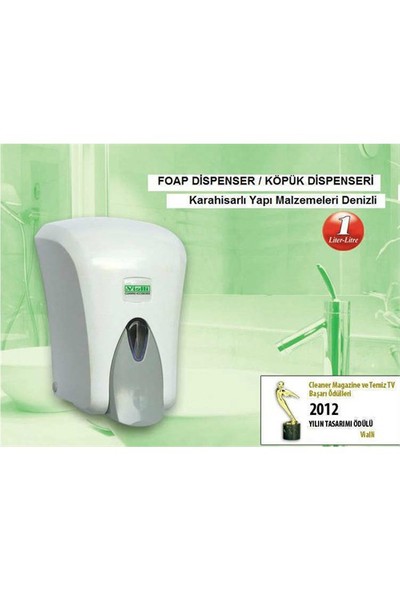 Vialli F6 Hazneli Köpük Sabun Dispenseri 1 Lt Vialli F6 Hazneli Köpük Sabun Dispenseri 1 Lt