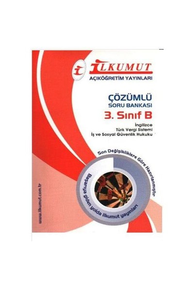 İlkumut Açıköğretim 3. Sınıf B Çözümlü Soru Bankası