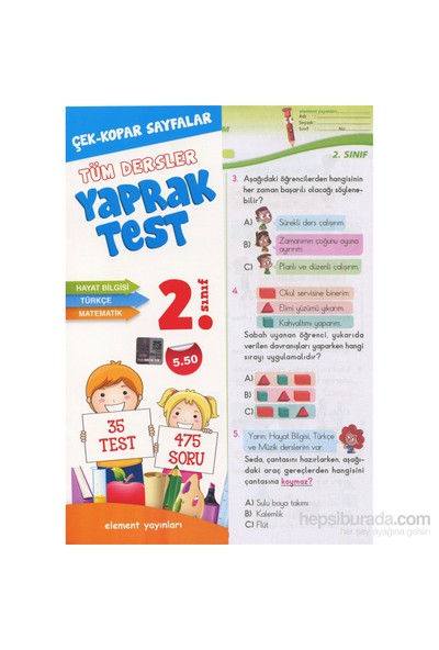 2. Sınıf Tüm Dersler Yaprak Test-Kolektif 2. Sınıf Tüm Dersler Yaprak Test-Kolektif