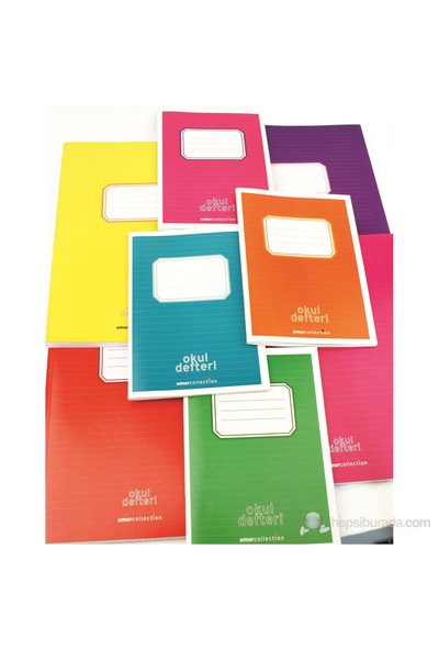 Umur Okul Defteri A5 120 Yaprak Kareli